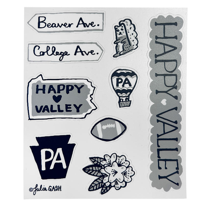 Julia Gash Sticker Sheet | Lion's Pride