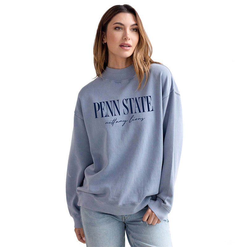 Chicka-D Ladies Mock Neck Crew