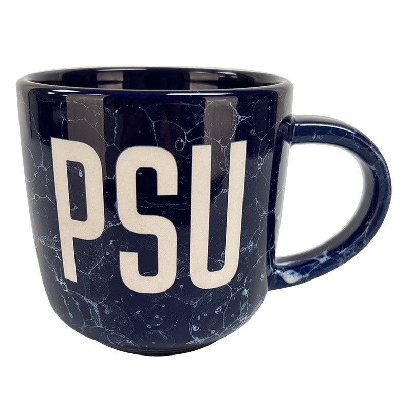 17 oz PSU Etched Marbled Mug | Lion's Pride