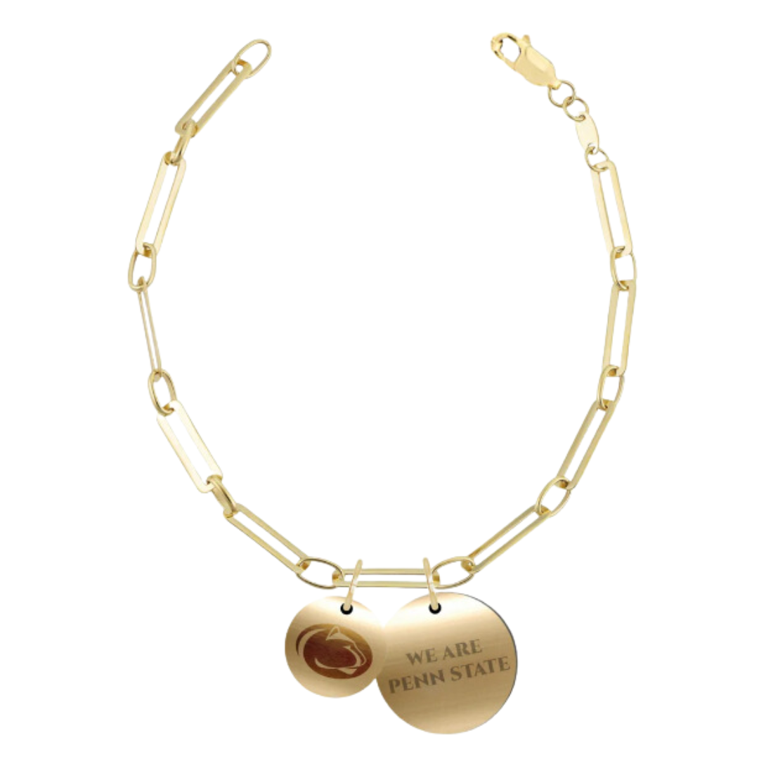 Penn State Link Chain Charm Bracelet | Lion's Pride