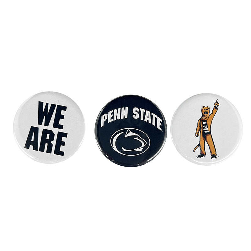 Penn State set of 3 Mini Button/Pins | Lion's Pride