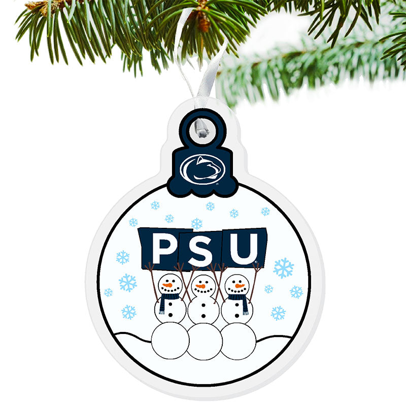 PSU Sign Snowman Ornament | Lion's Pride