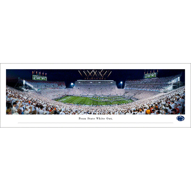 2021 Beaver Stadium "Runout" White Out Rolled Poster | Lion's Pride