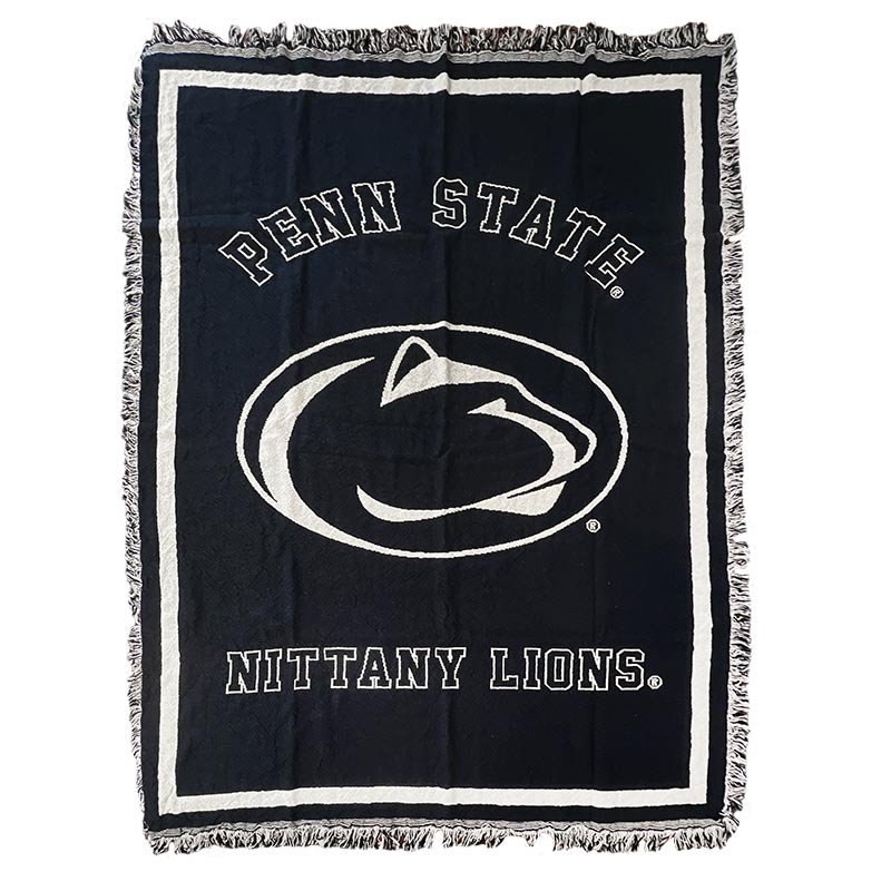 Penn State Athletic Logo Afghan Blanket | Lion's Pride