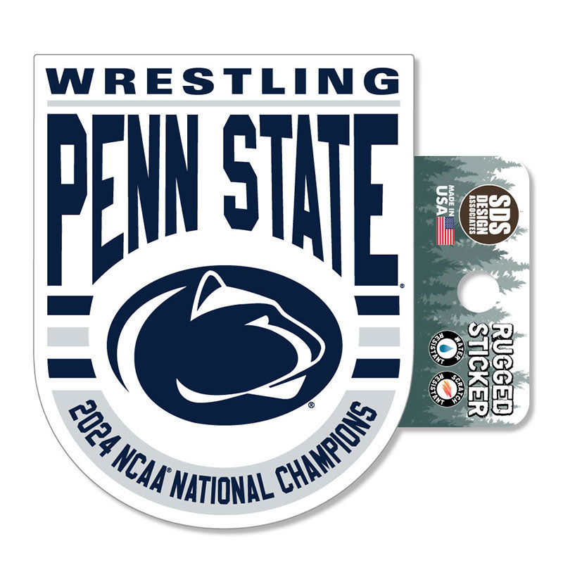Sale - 2024 PSU Wrestling National Champions Rugged Sticker/Decal ...