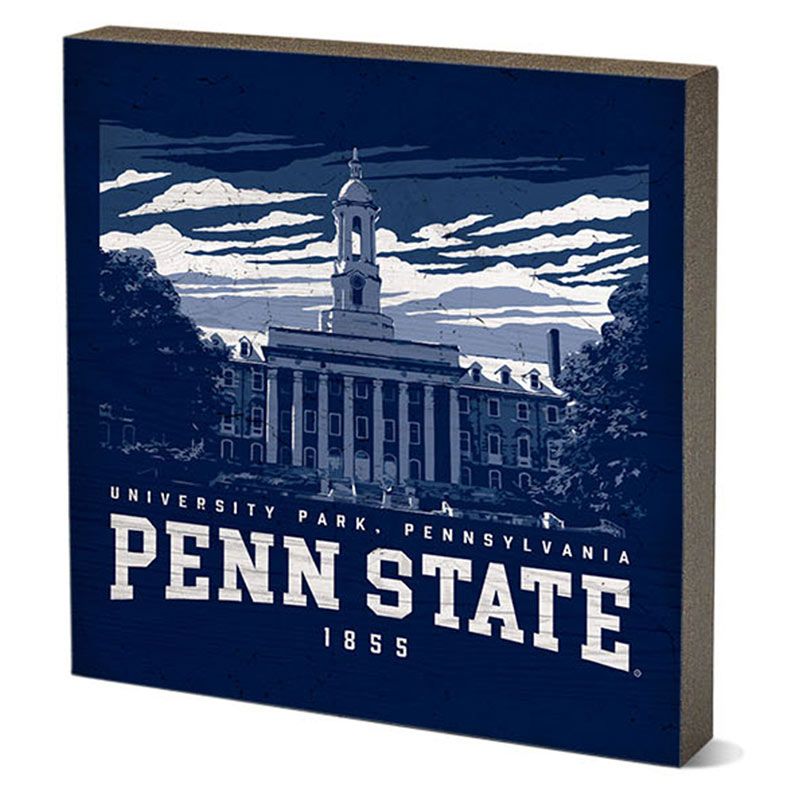 5.5"x5.5" Old Main Wood Block | Lion's Pride