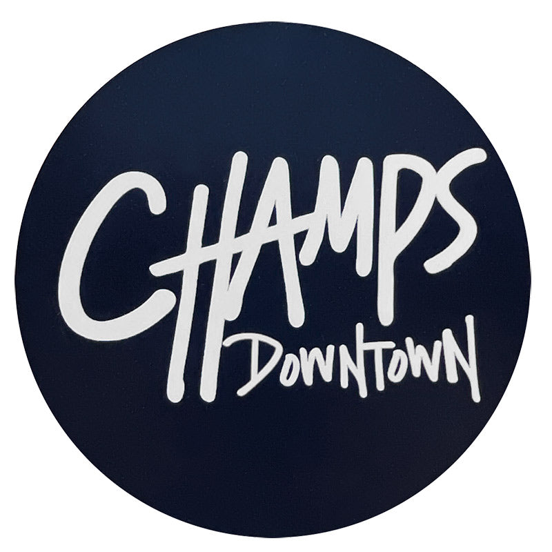 Champs Downtown Bar Circle Wooden Sign | Lion's Pride