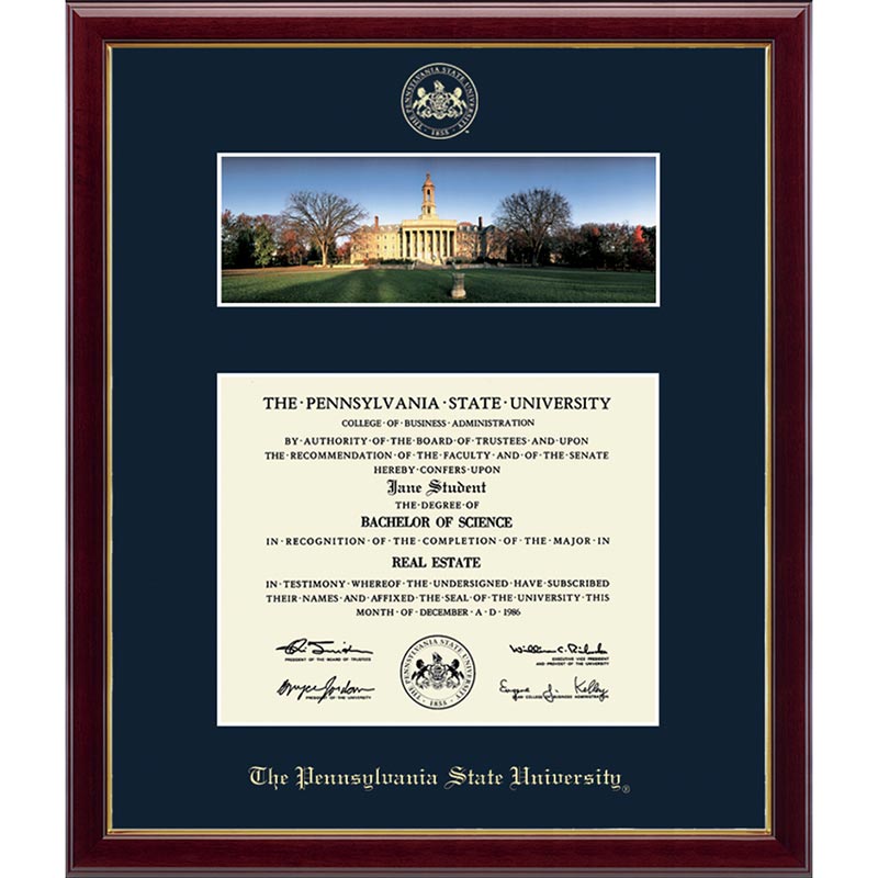 Photo Old Main Galleria Penn State Diploma Frame | Lion's Pride