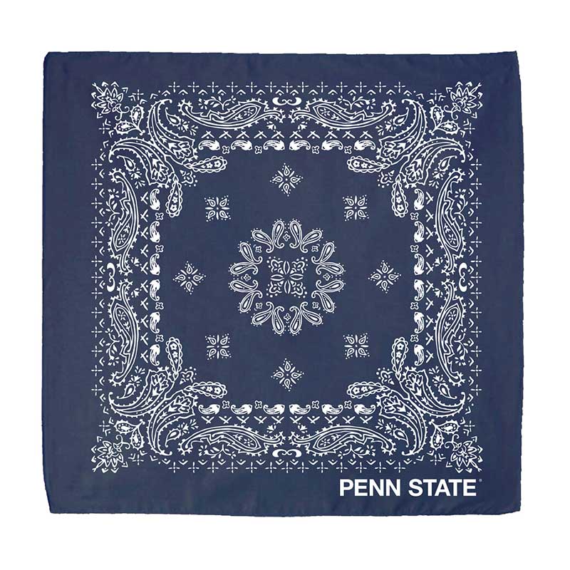 22"x22" Penn State Navy Bandana
