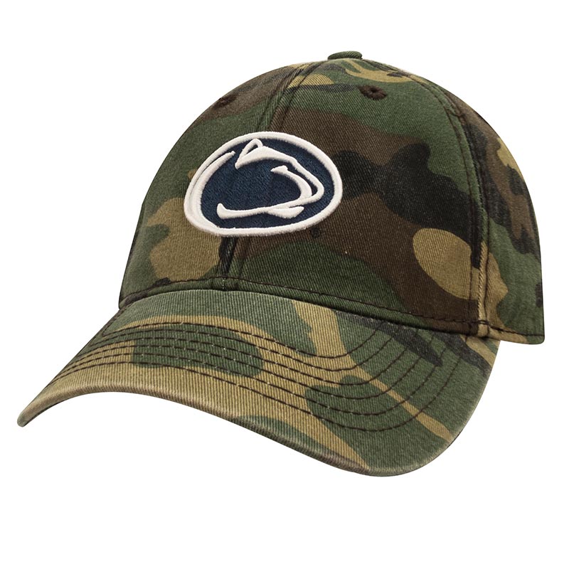 Camo Legacy 3D Lion Head Hat - Adjustable Penn State Cap | Lion's Pride