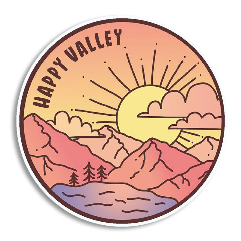 Happy Valley Circle Decal Sticker | Lion's Pride