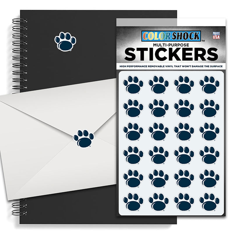 Sticker Sheet PSU Paw Print 24 Count | Lion's Pride