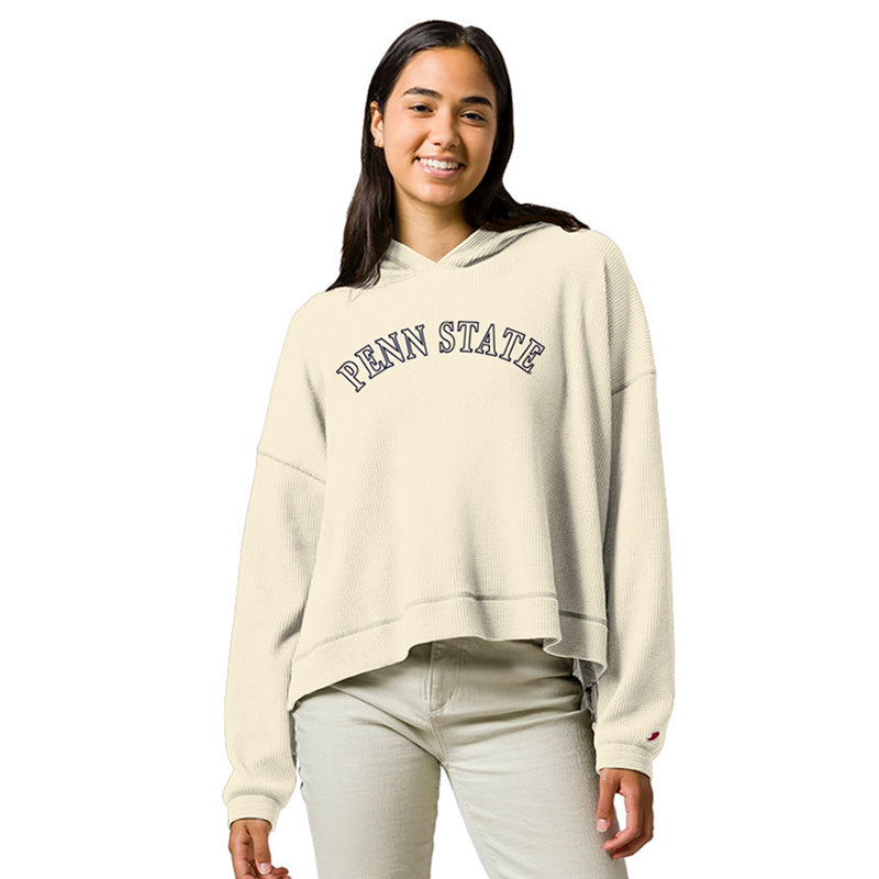 League Ladies Waffle Hoodie